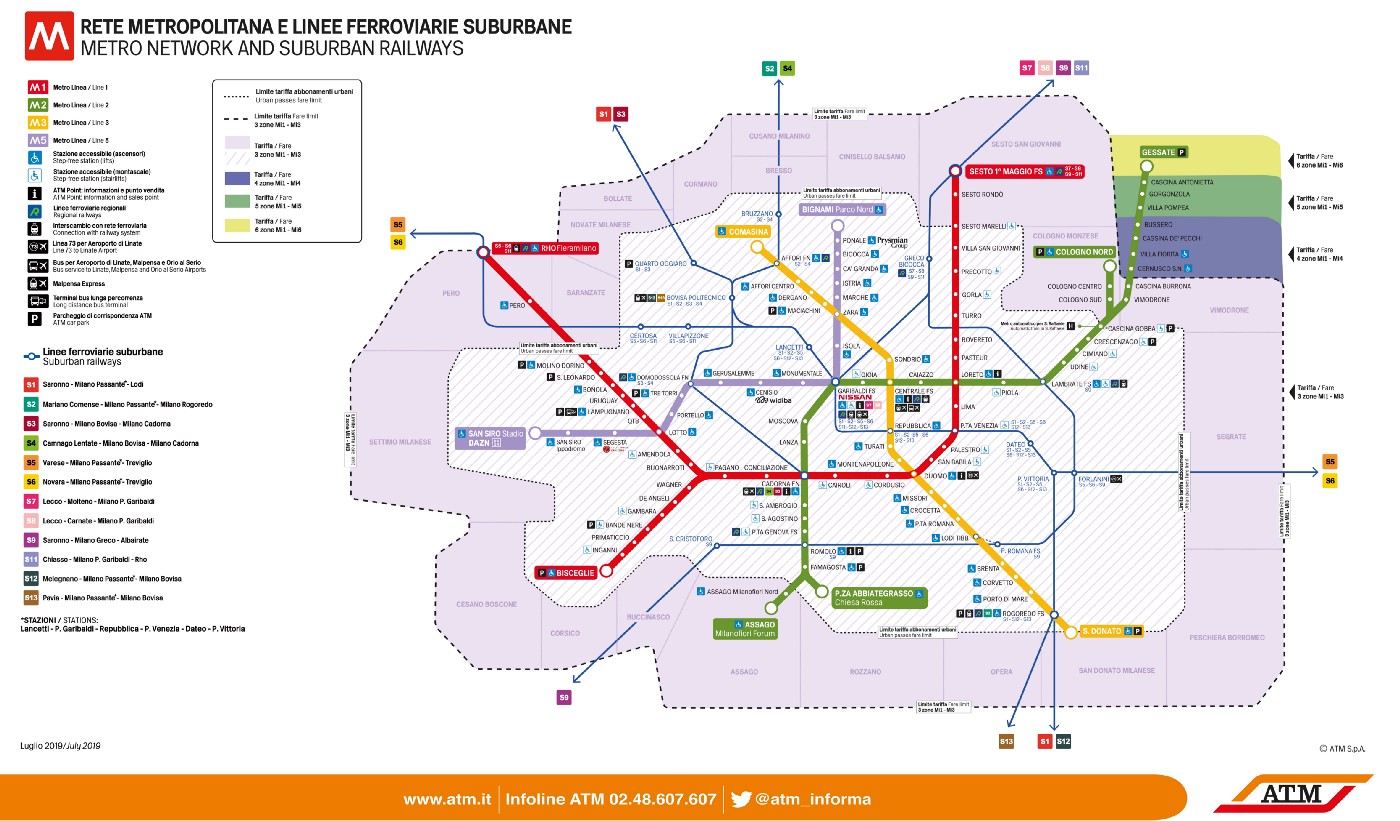 Mappa metro 2019 | Passione Trasporti